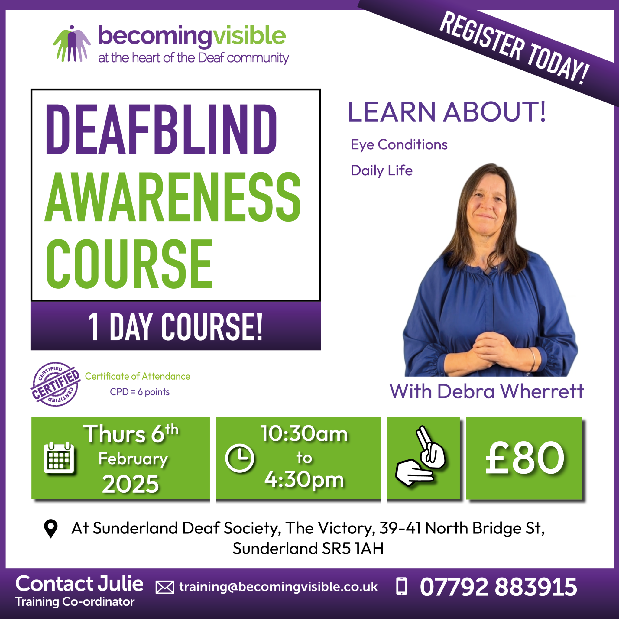 Deafblind Course - Becoming Visible at the heart of the Deaf Community